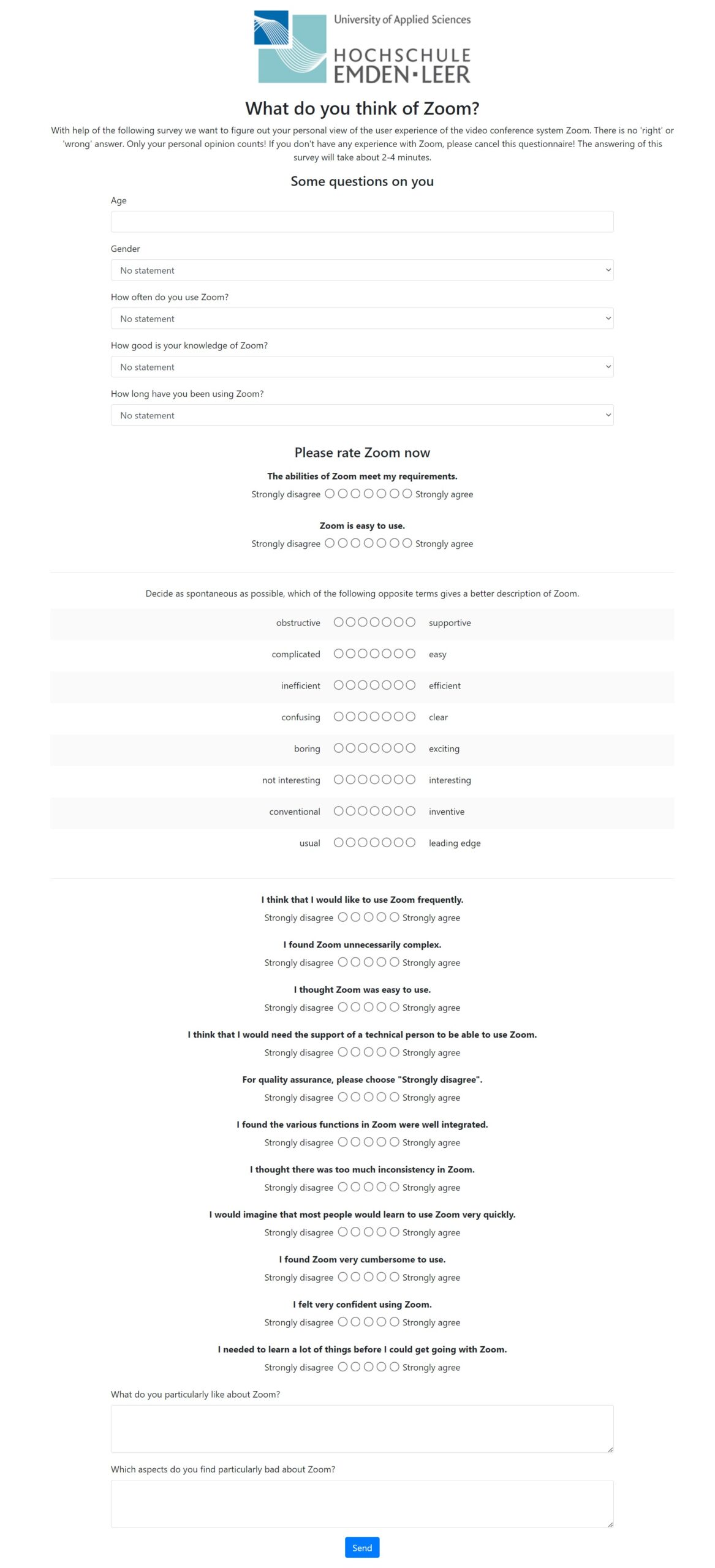 A Comparison of SUS, UMUX-LITE, and UEQ-S - JUX